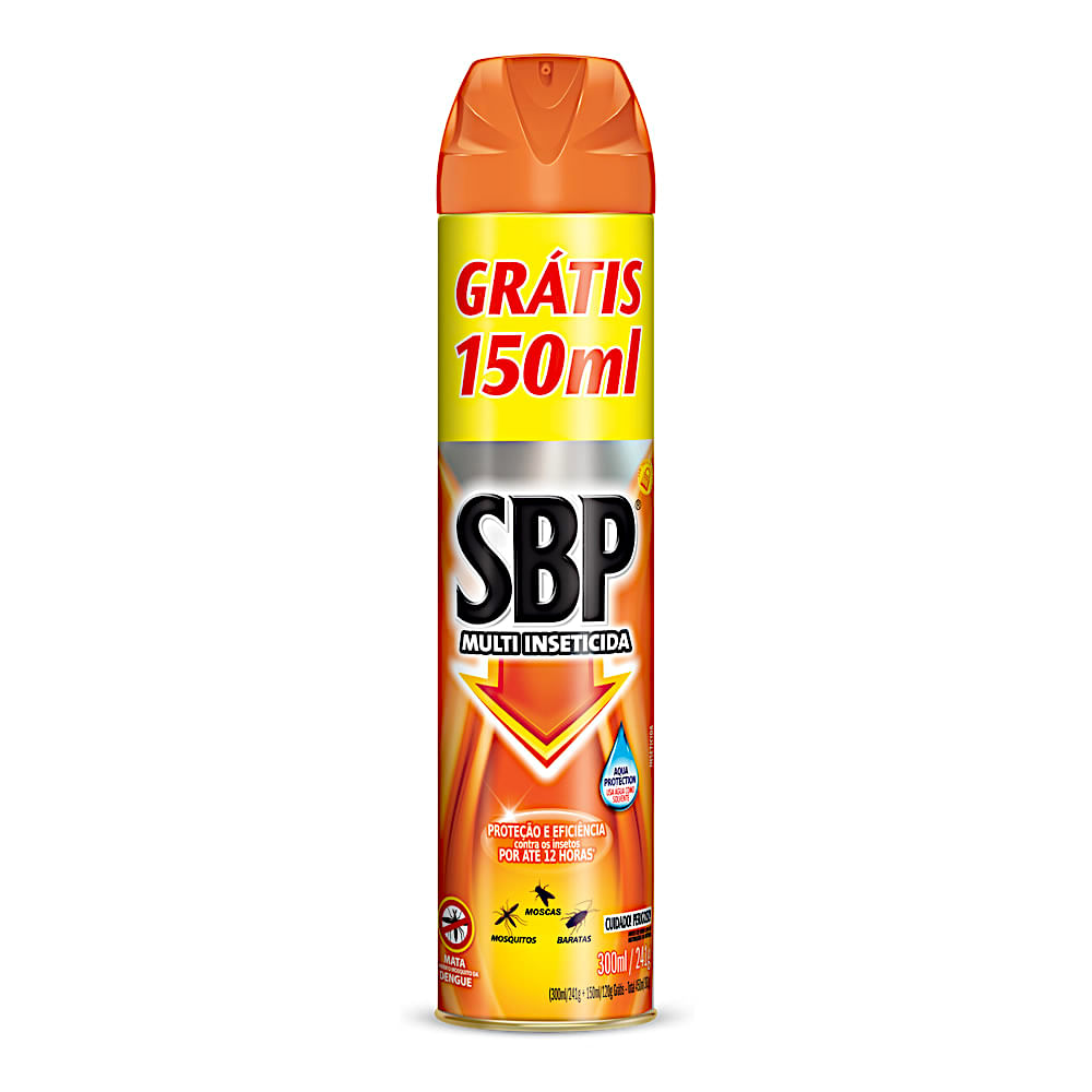 Inseticida Aerosol SBP Multi Leve 450ml Pague 300ml - Supermercado Coop