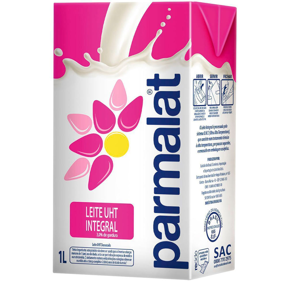 Leite Integral Parmalat 1 Litro - Supermercado Coop