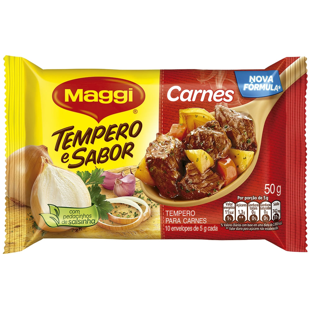 Tempero para Carnes Tempero e Sabor Maggi 50g - Supermercado Coop