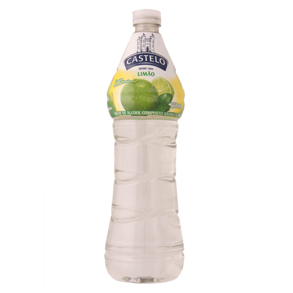 Vinagre Álcool Limão Castelo 750ml - Supermercado Coop Vinagre Álcool Limão Castelo 750ml - Supermercado Coop