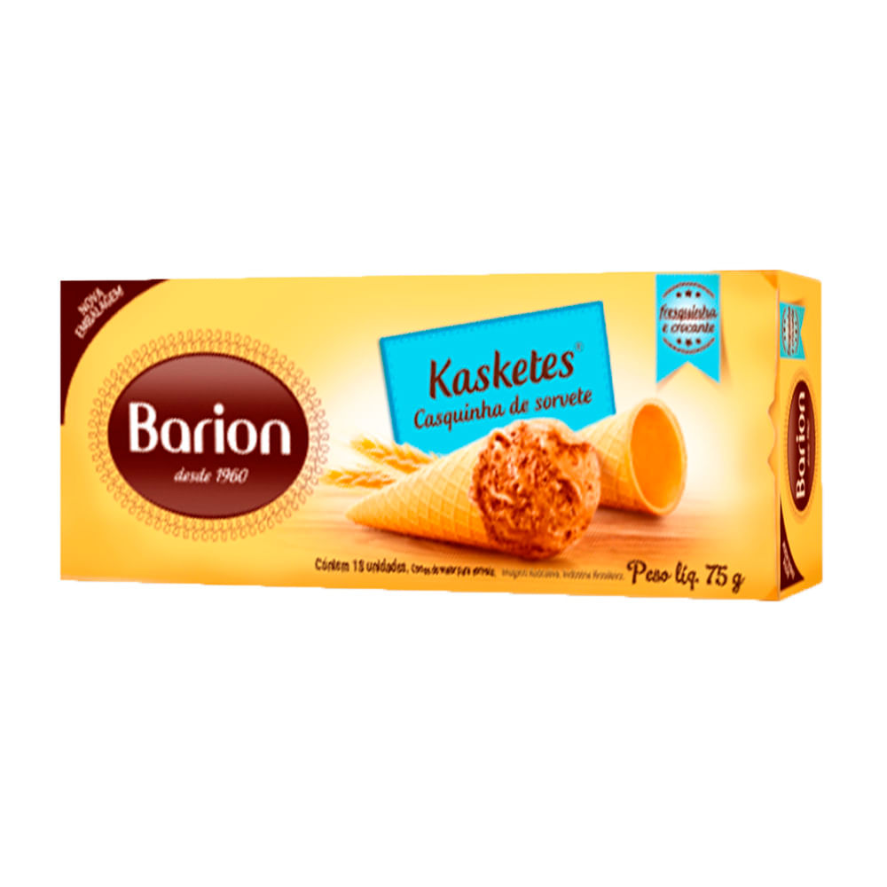 Casquinha para Sorvete Barion Kaskete 75g - Supermercado Coop