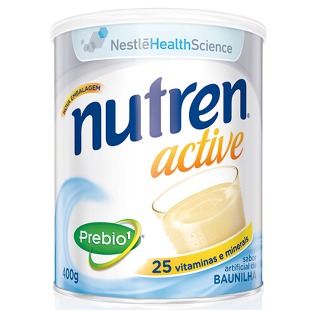 Suplemento Nutricional de Baunilha Nutren Active Nestlé 400g ...
