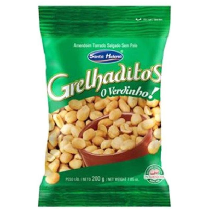 Amendoim Santa Helena Grelhaditos Torrado Salgado sem Pele 200g ... Amendoim Santa Helena Grelhaditos Torrado Salgado sem Pele 200g ...