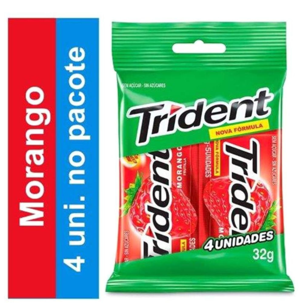 Chiclete Trident Fresh Morango 32g - Supermercado Coop