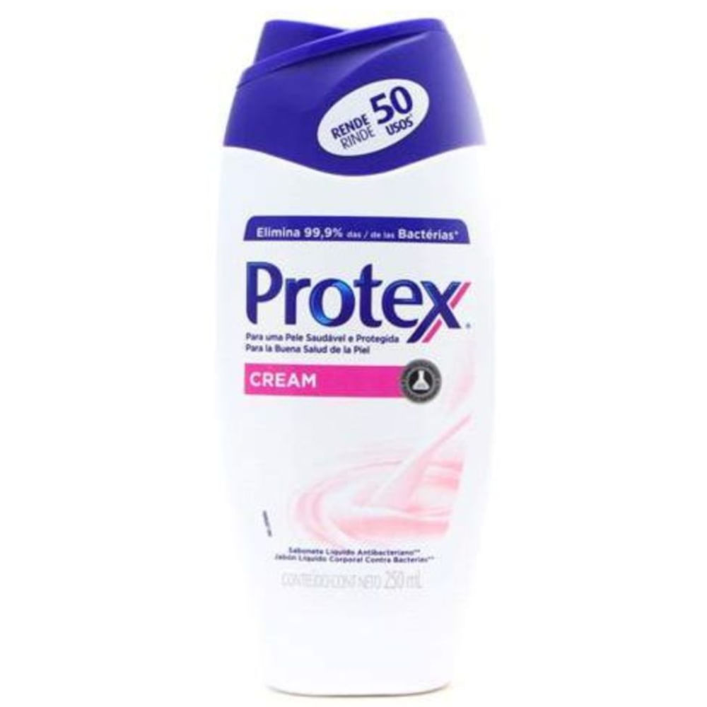 Sabonete Líquido Antibacteriano Protex Cream 250ml - Supermercado Coop
