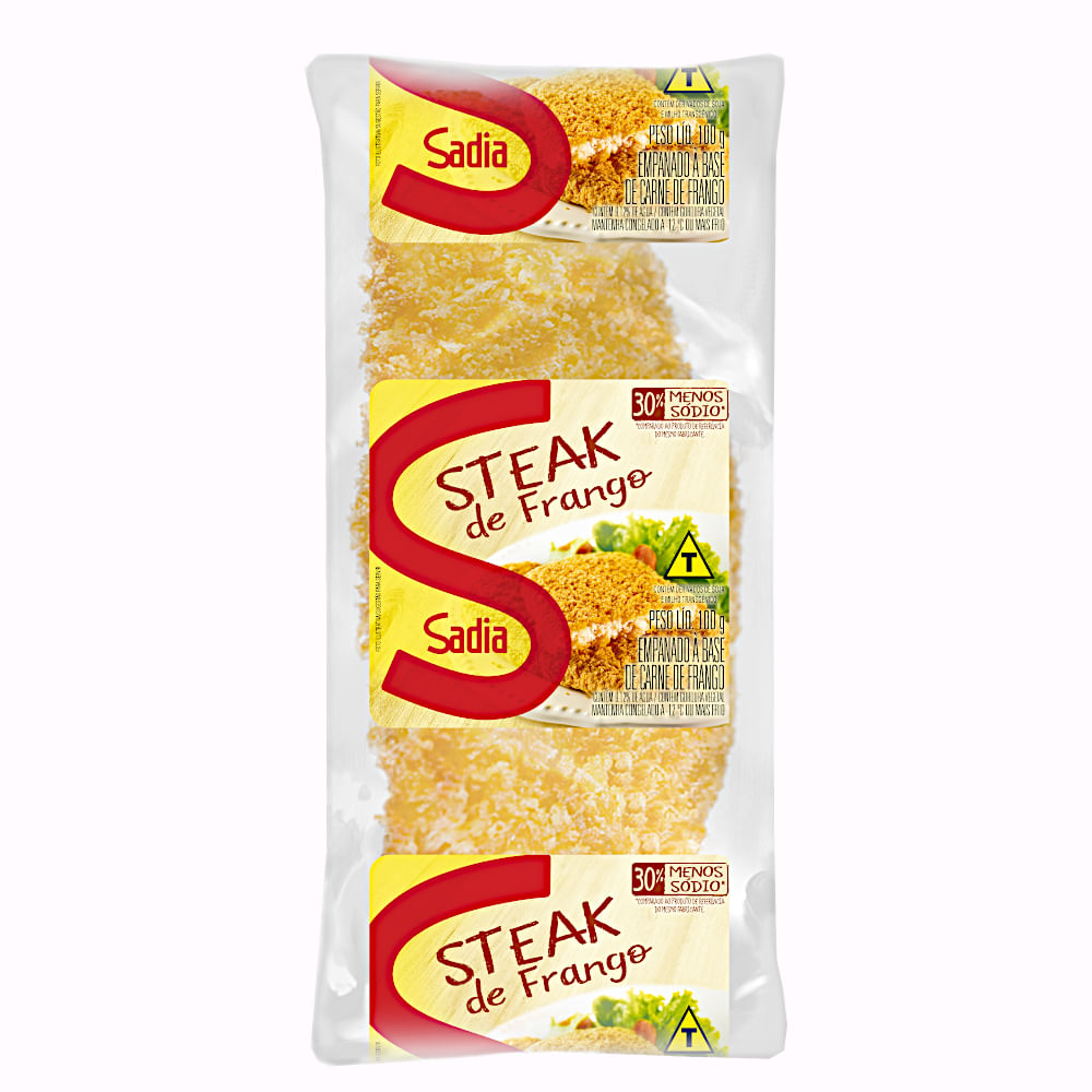Steak de frango Sadia 100g - Supermercado Coop