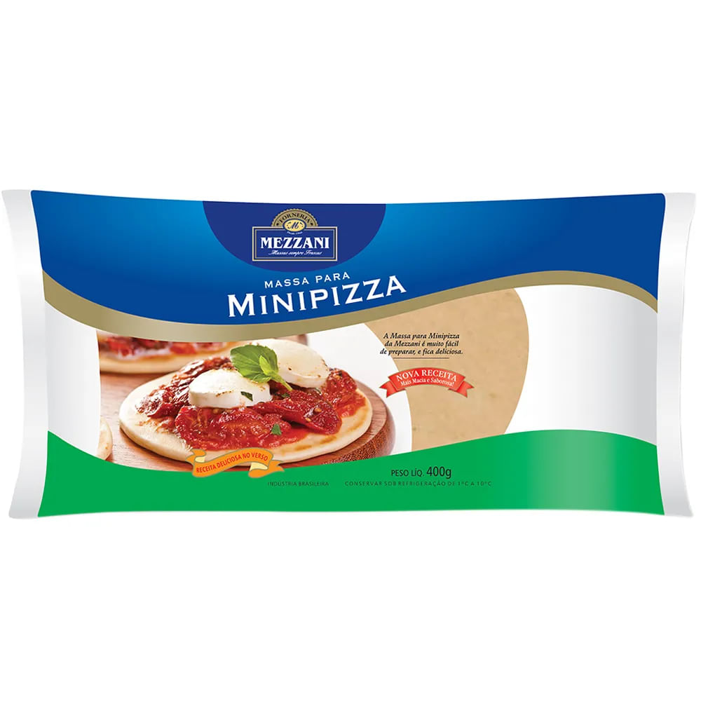 Massa para Mini Pizza Mezzani 400g - Supermercado Coop
