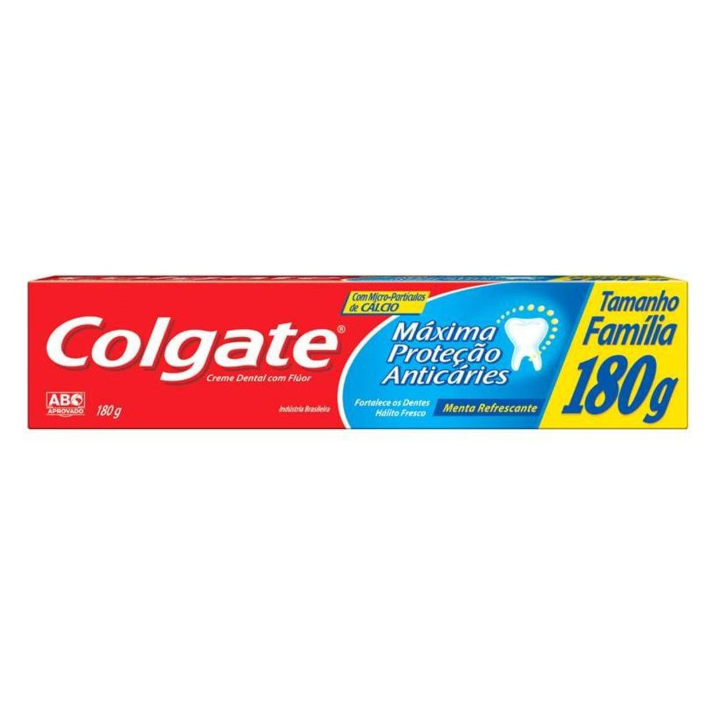 Creme Dental Colgate MPA Menta Refrescante 180g - Supermercado Coop