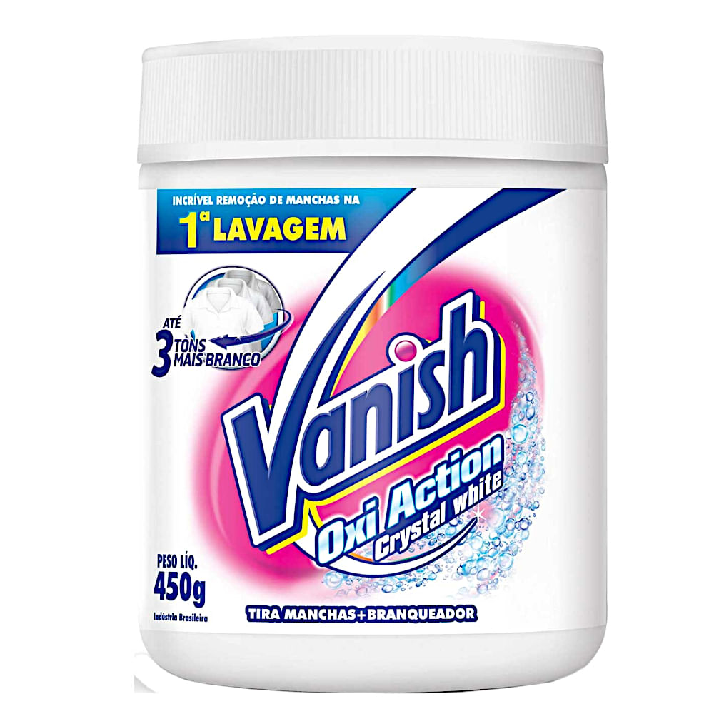 Tira Manchas em Pó Vanish Poder O2 Cristal White 450g - Supermercado Coop