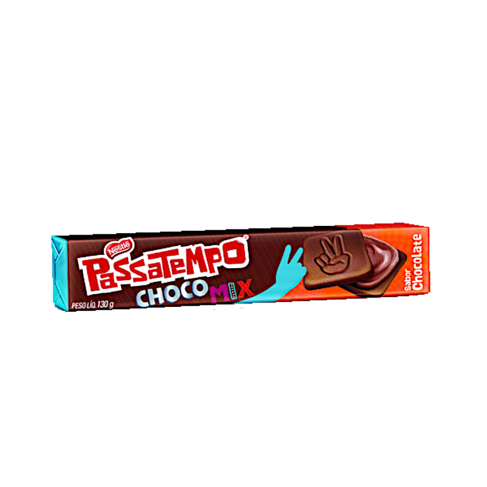 Biscoito Recheado Passatempo Chocomix Chocolate 130g - Supermercado Coop