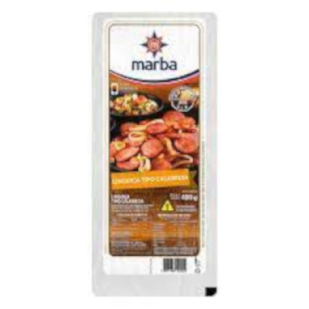 Linguiça Calabresa Cozida e Defumada Marba 400g - Supermercado Coop