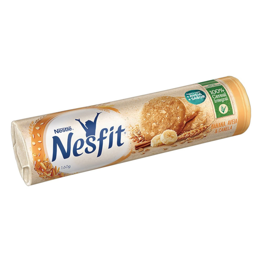 Biscoito Integral Nestlé Nesfit Banana, Aveia e Canela 160g ...