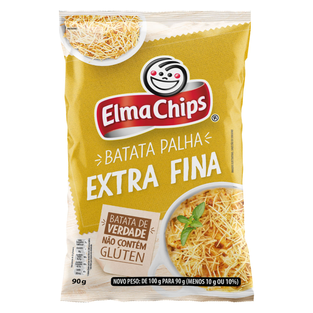 Batata Palha Extra Fina Elma Chips 90g - Supermercado Coop Batata Palha Extra Fina Elma Chips 90g - Supermercado Coop