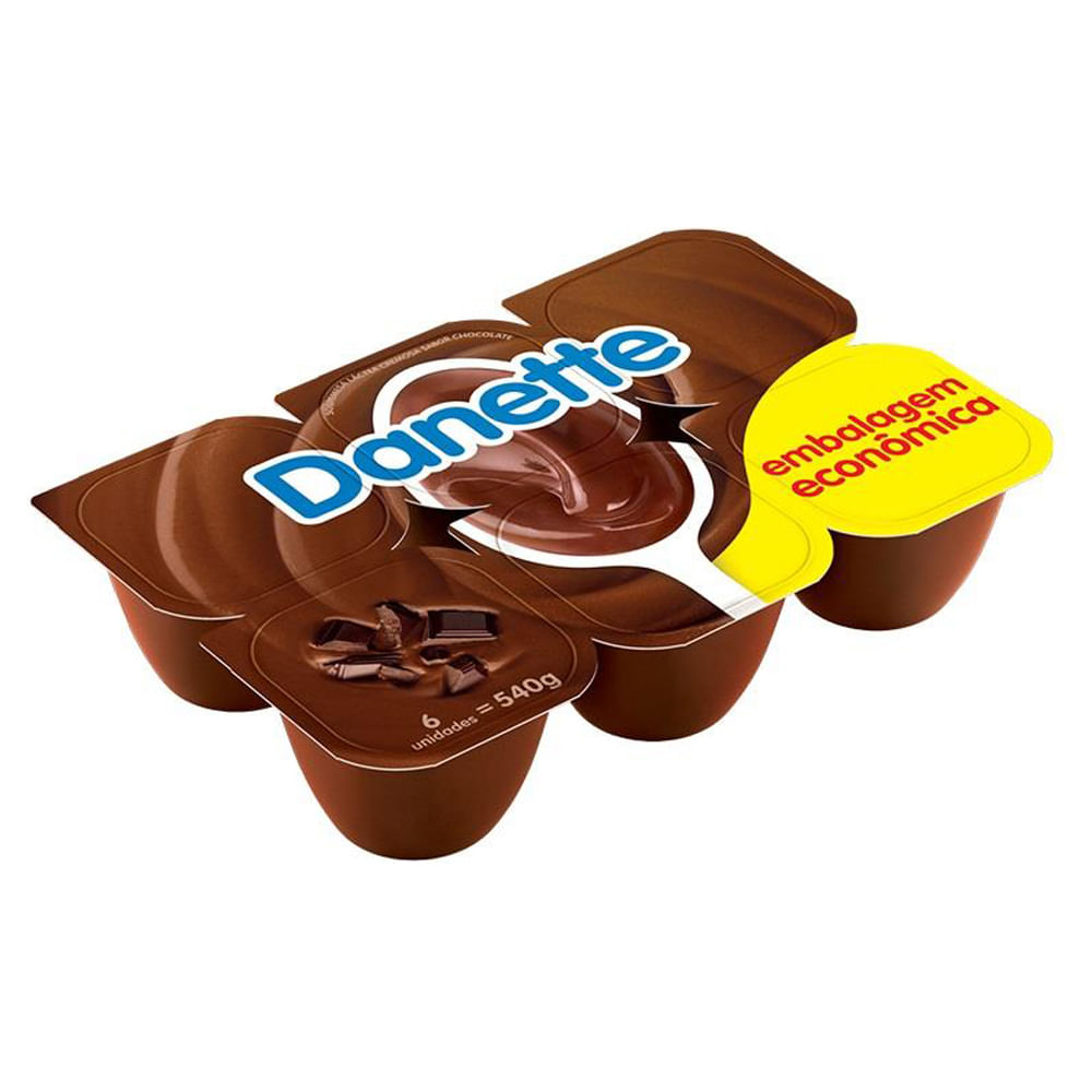 Sobremesa Láctea Danette Chocolate 540g - Supermercado Coop