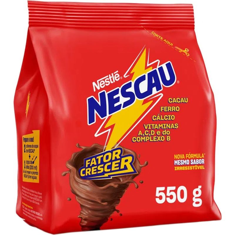 Achocolatado em Pó Nescau Pacote 550g - Supermercado Coop Achocolatado em Pó Nescau Pacote 550g - Supermercado Coop