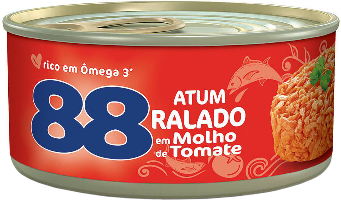 Atum 88 Ralado em Molho de Tomate Lata 140g - Supermercado Coop