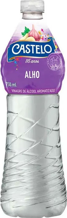 Vinagre Castelo Álcool com Alho 750ml - Supermercado Coop