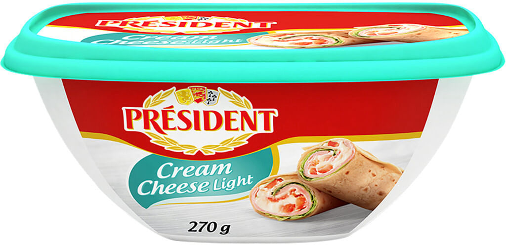 Cream Cheese Président Lactalis Light 270g - Supermercado Coop