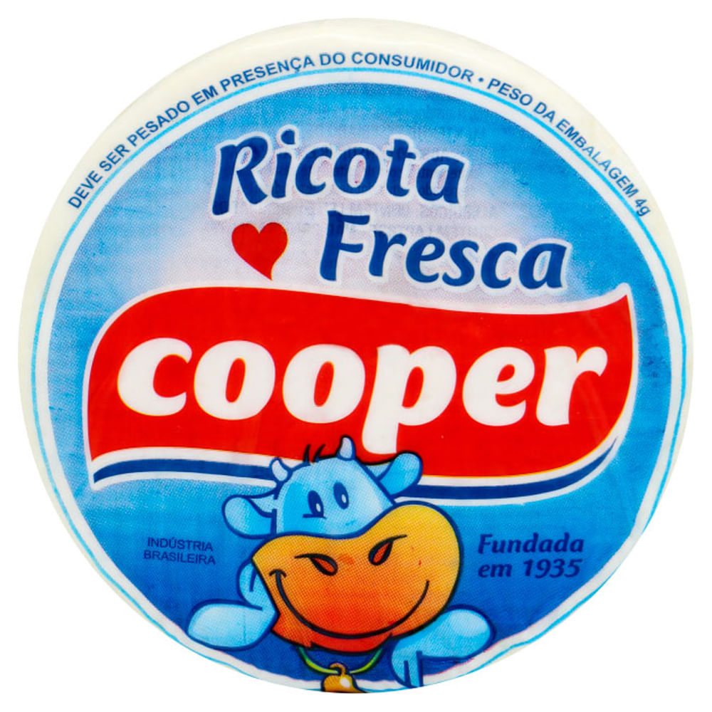 Ricota Fresca Cooper kg - Supermercado Coop