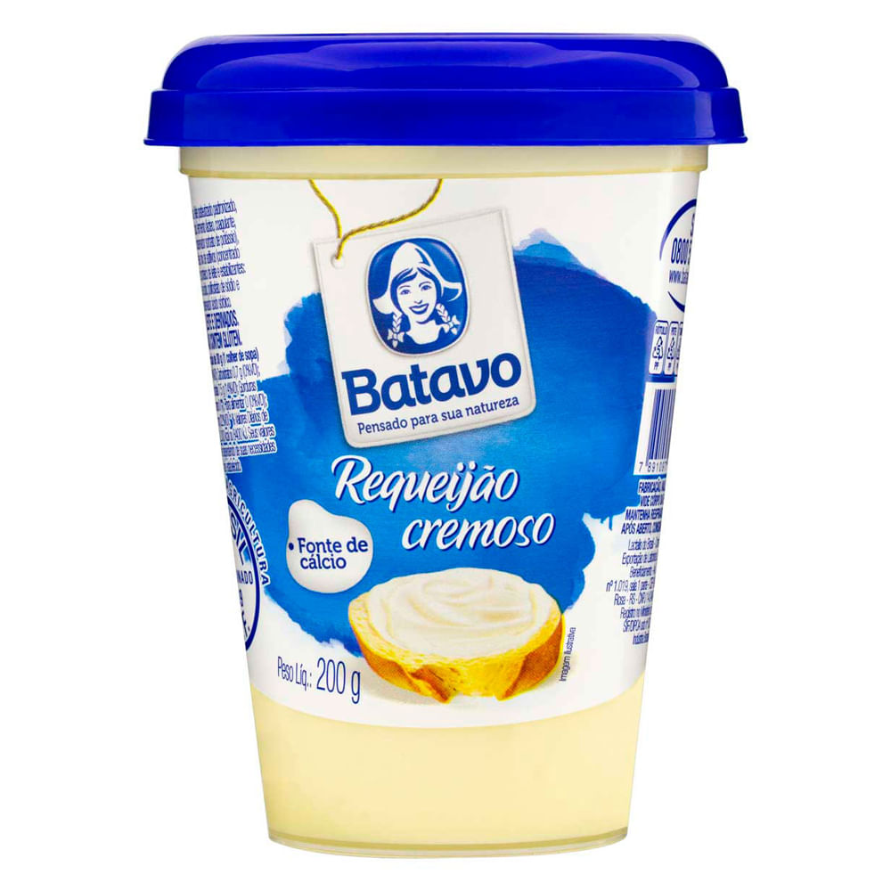 Requeijão Cremoso Batavo Copo 200g - Supermercado Coop