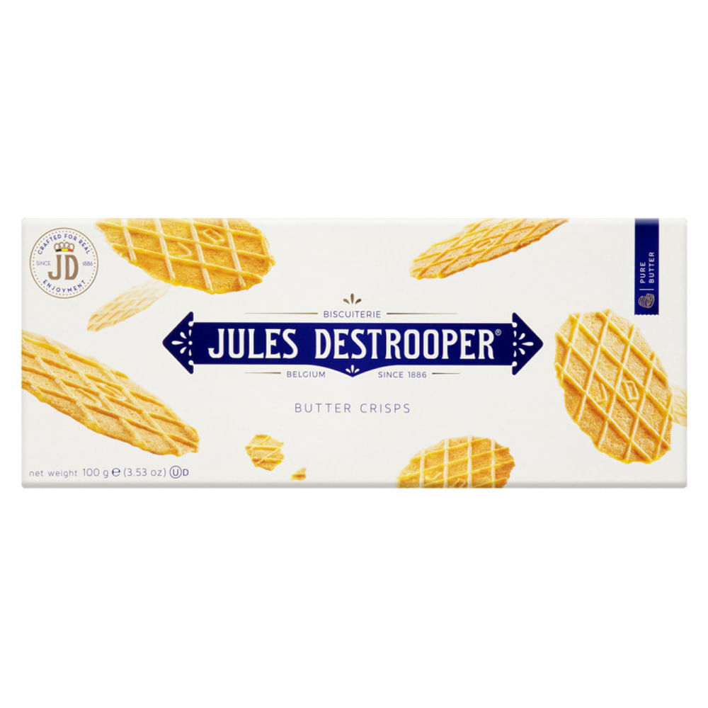 Biscoito Doce Jules Destrooper Butter Crisps 100g - Supermercado Coop