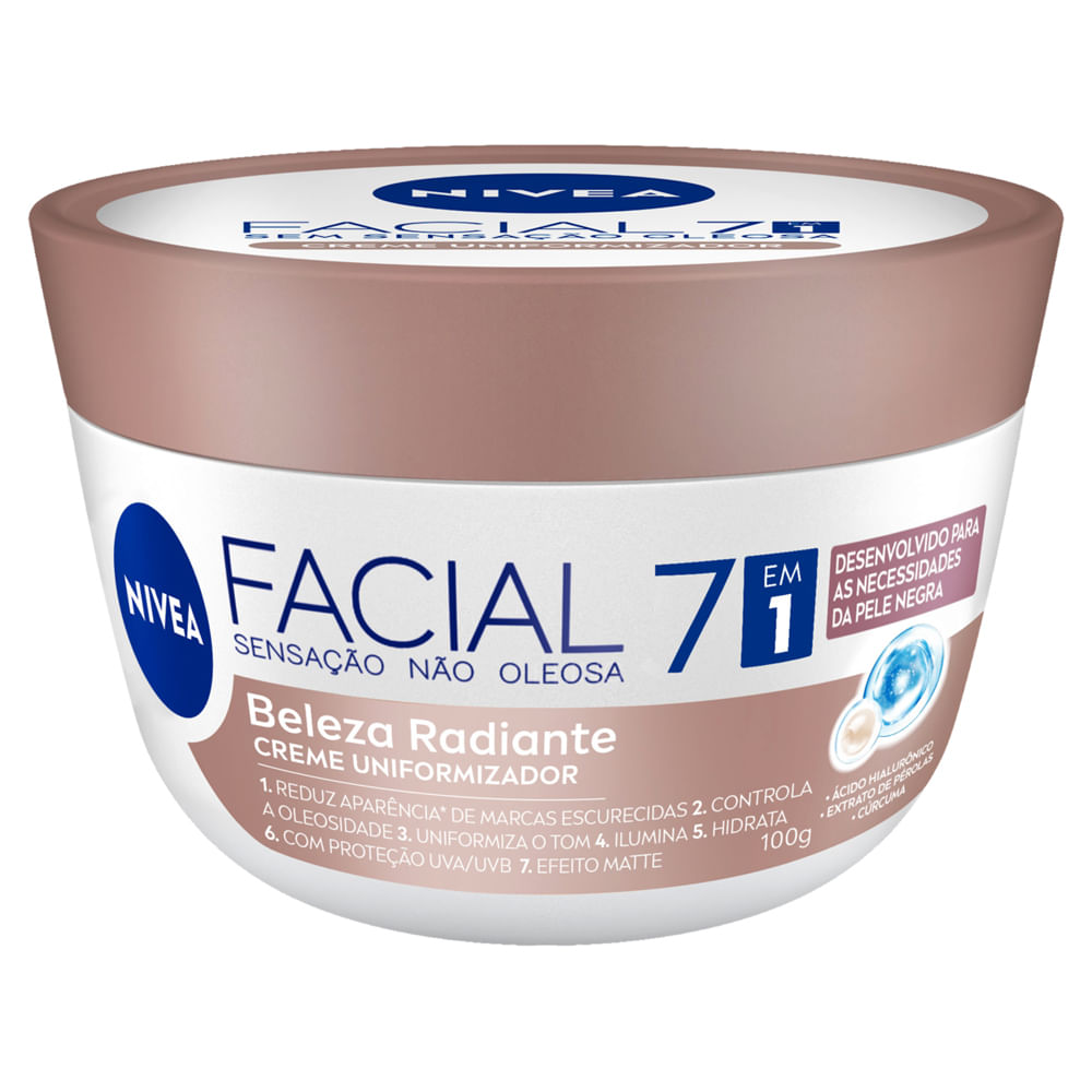 Creme Facial Nivea Beleza Radiante Pele Negra 100g - Supermercado Coop