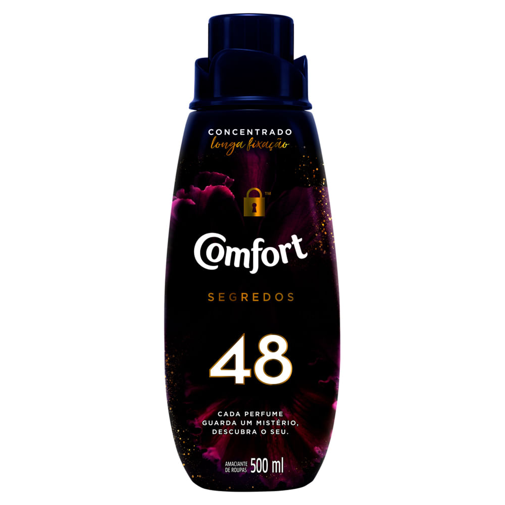 Amaciante para Roupas Comfort Concentrado 48 Segredos 500ml ...
