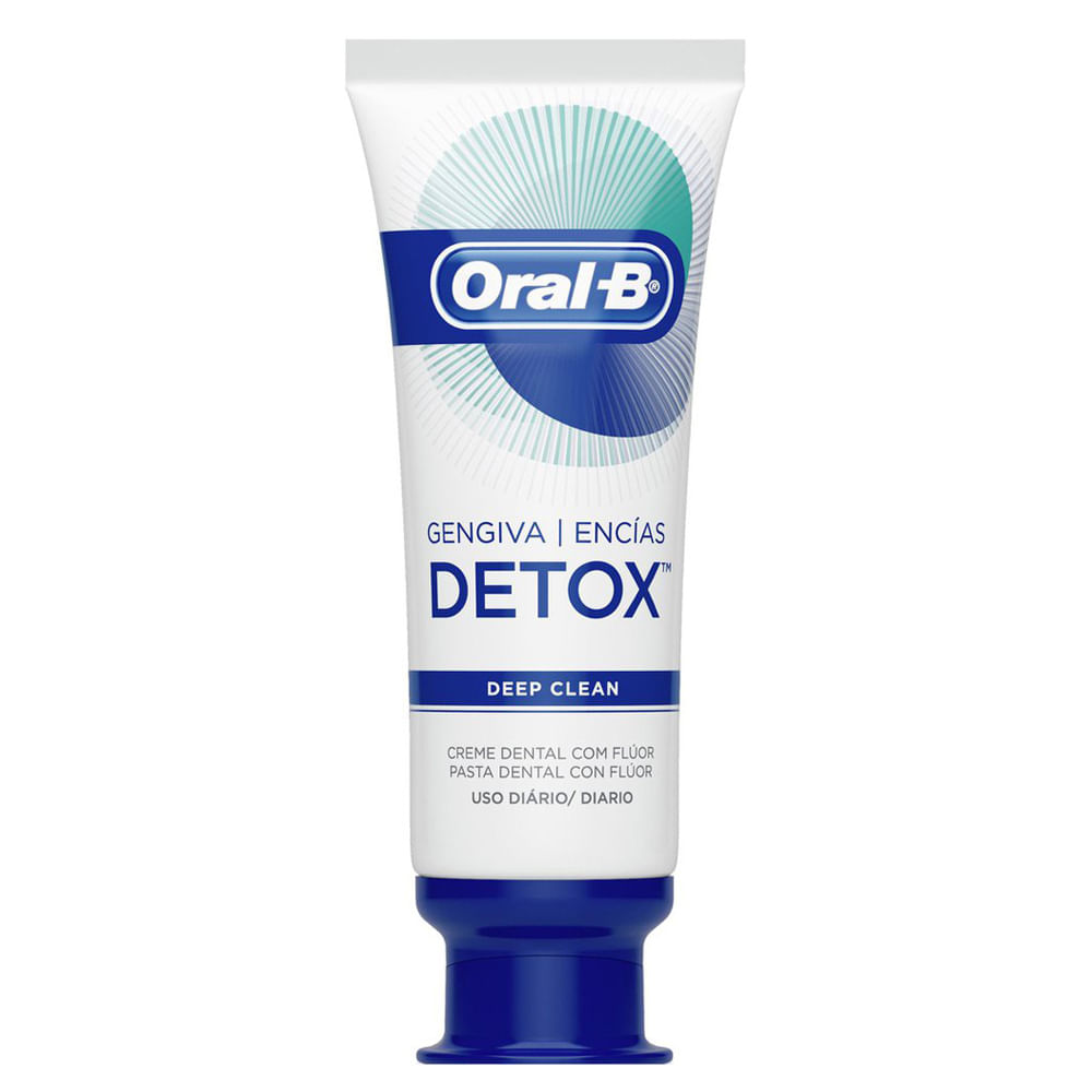 Creme Dental Oral-B Gengiva Detox Deep Clean 102g - Supermercado Coop