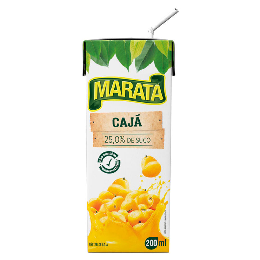 Suco Pronto Maratá Cajá Tetra Pak 200ml - Supermercado Coop