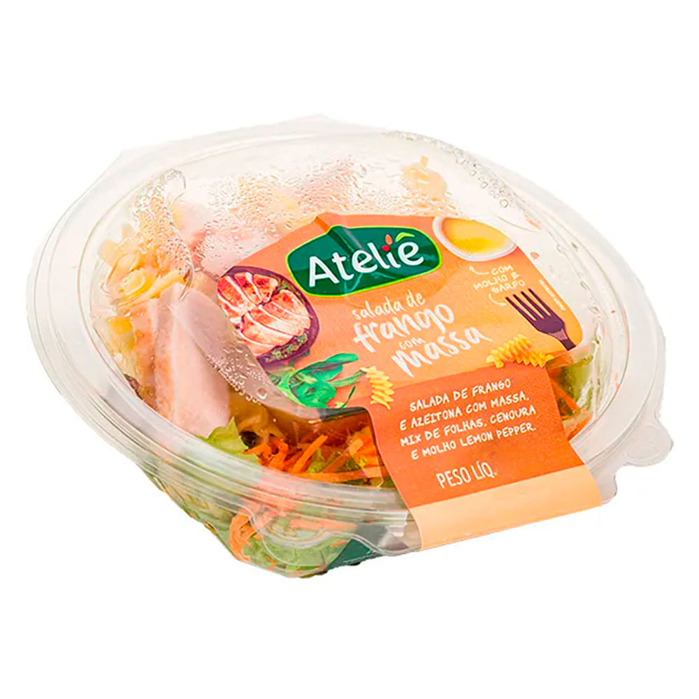 Salada Pronta Ateliê Italiana Frango com Massa Pote 240g - Supermercado ...