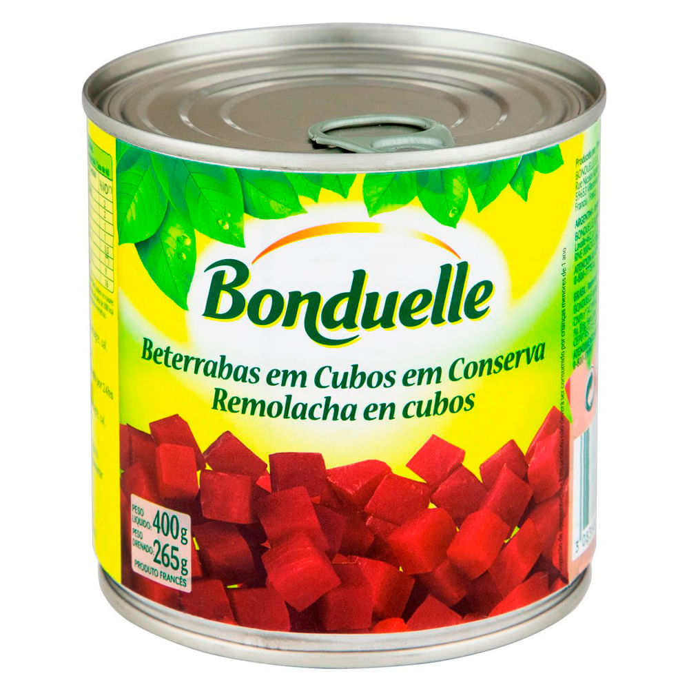 Beterraba em Conserva Bonduelle em Cubos Lata 265g - Supermercado Coop