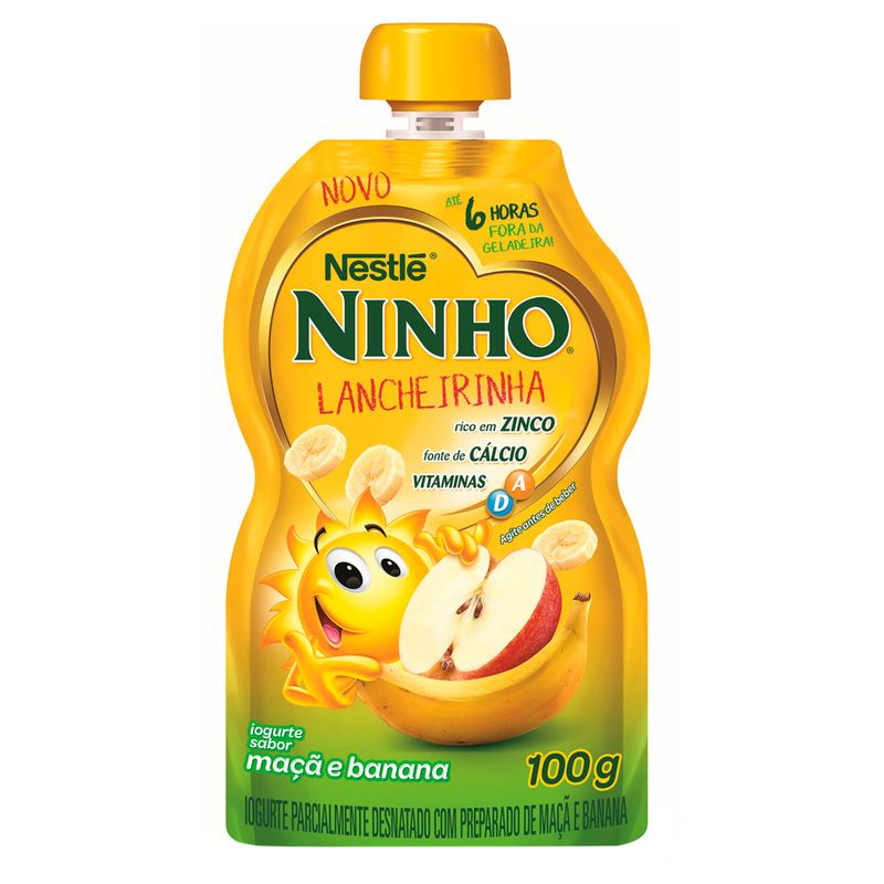Iogurte Nestlé Ninho Maçã e Banana 100g - Supermercado Coop Iogurte Nestlé Ninho Maçã e Banana 100g - Supermercado Coop