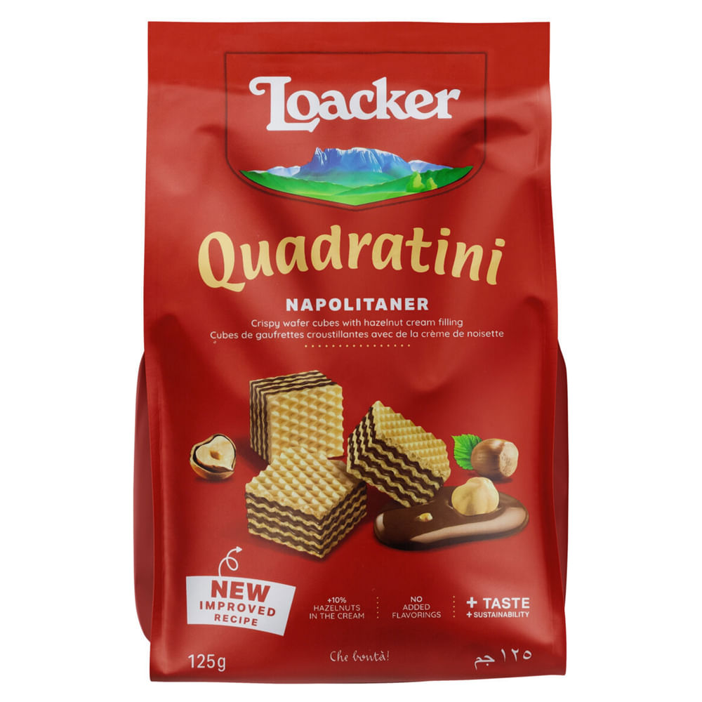 Biscoito Wafer Loacker Quadratini Mini Creme de Avelã 125g ...