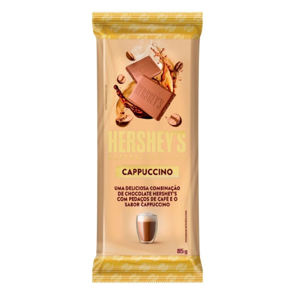 Chocolate em Barra Hershey's Coffee Creations ao Leite com Cappuccino ... Chocolate em Barra Hershey's Coffee Creations ao Leite com Cappuccino ...