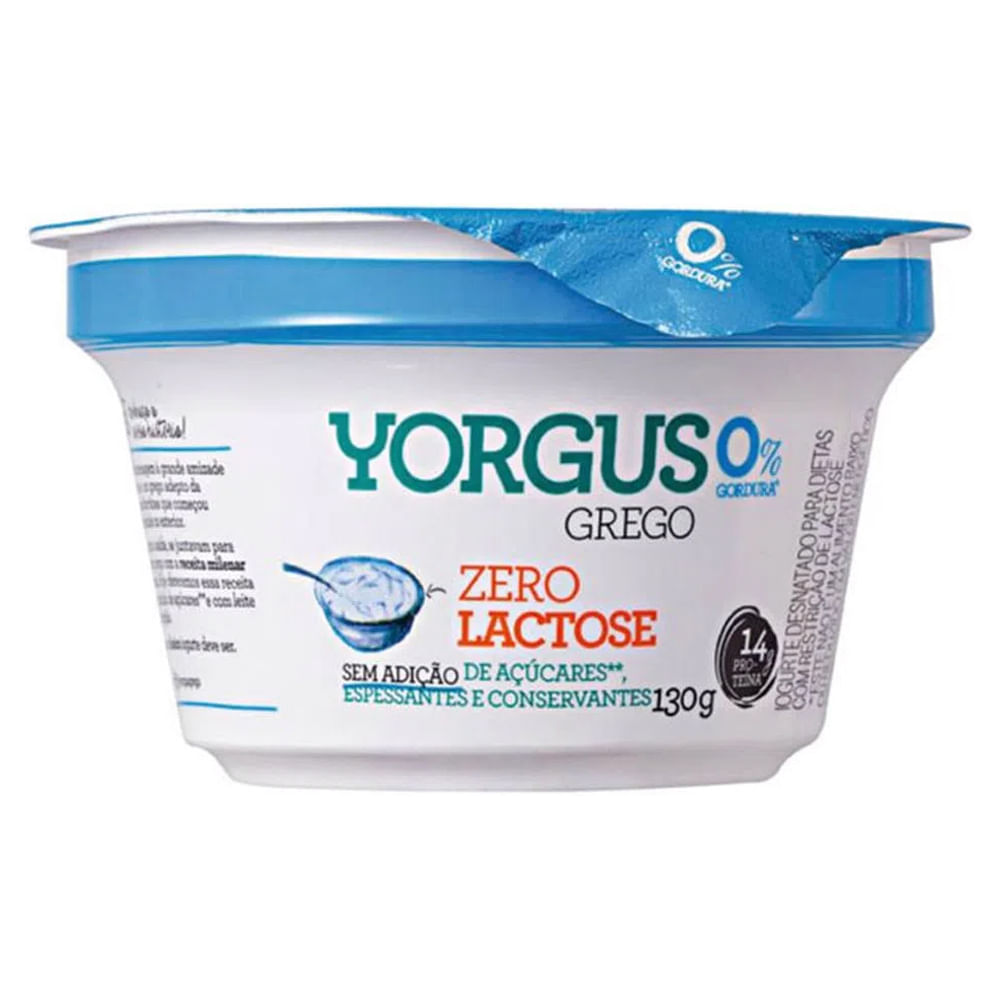 Iogurte Grego Yorgus Sem Lactose Tradicional 130g - Supermercado Coop