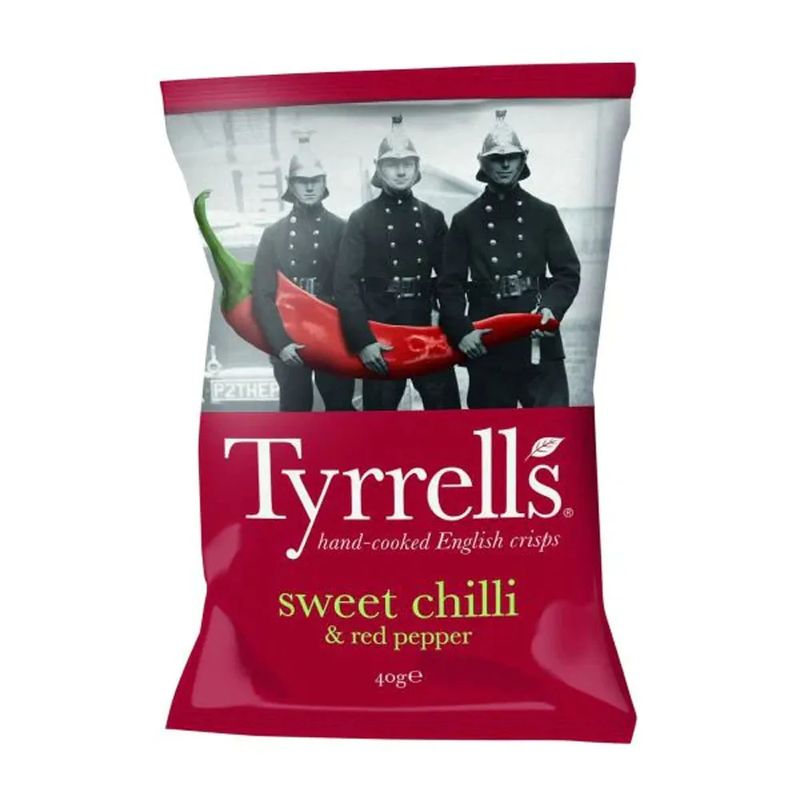 Batata Frita Pimenta Doce e Pimenta Vermelha Tyrrells 40g ... Batata Frita Pimenta Doce e Pimenta Vermelha Tyrrells 40g ...