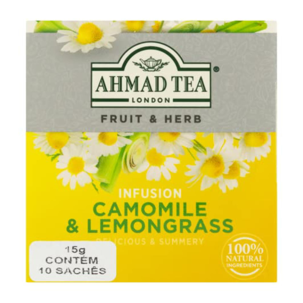 Chá Misto Camomila e Limão Ahmad Tea London 15g - Supermercado Coop Chá Misto Camomila e Limão Ahmad Tea London 15g - Supermercado Coop
