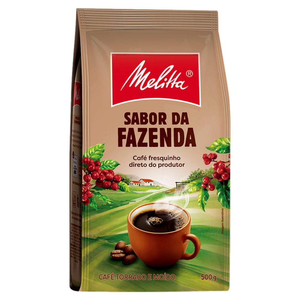 Café Torrado e Moído Melitta Sabor da Fazenda 500g - Supermercado Coop