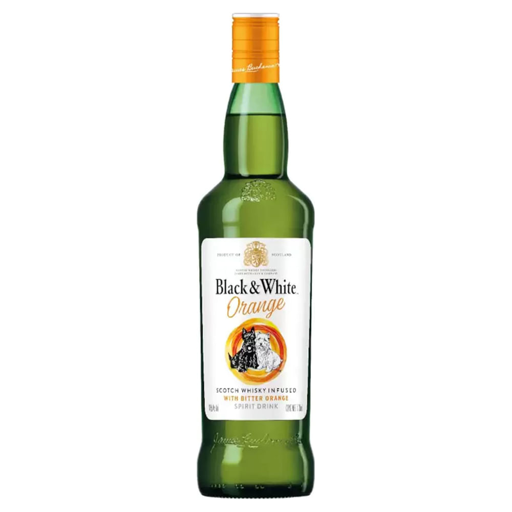Whisky Escocês Black & White Orange 700ml - Supermercado Coop