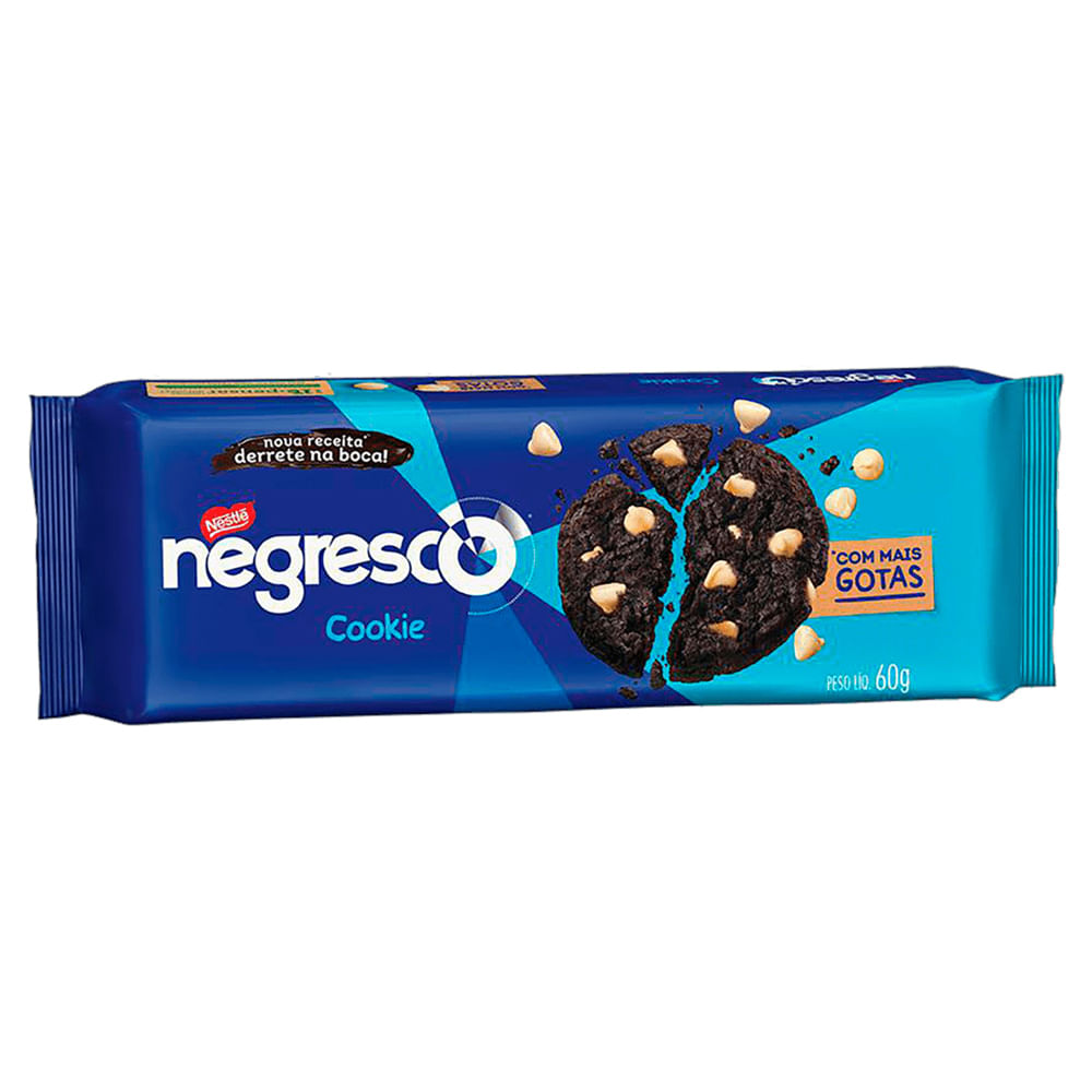 Cookies Negresco Chocolate com Gotas de Baunilha 60g - Supermercado Coop