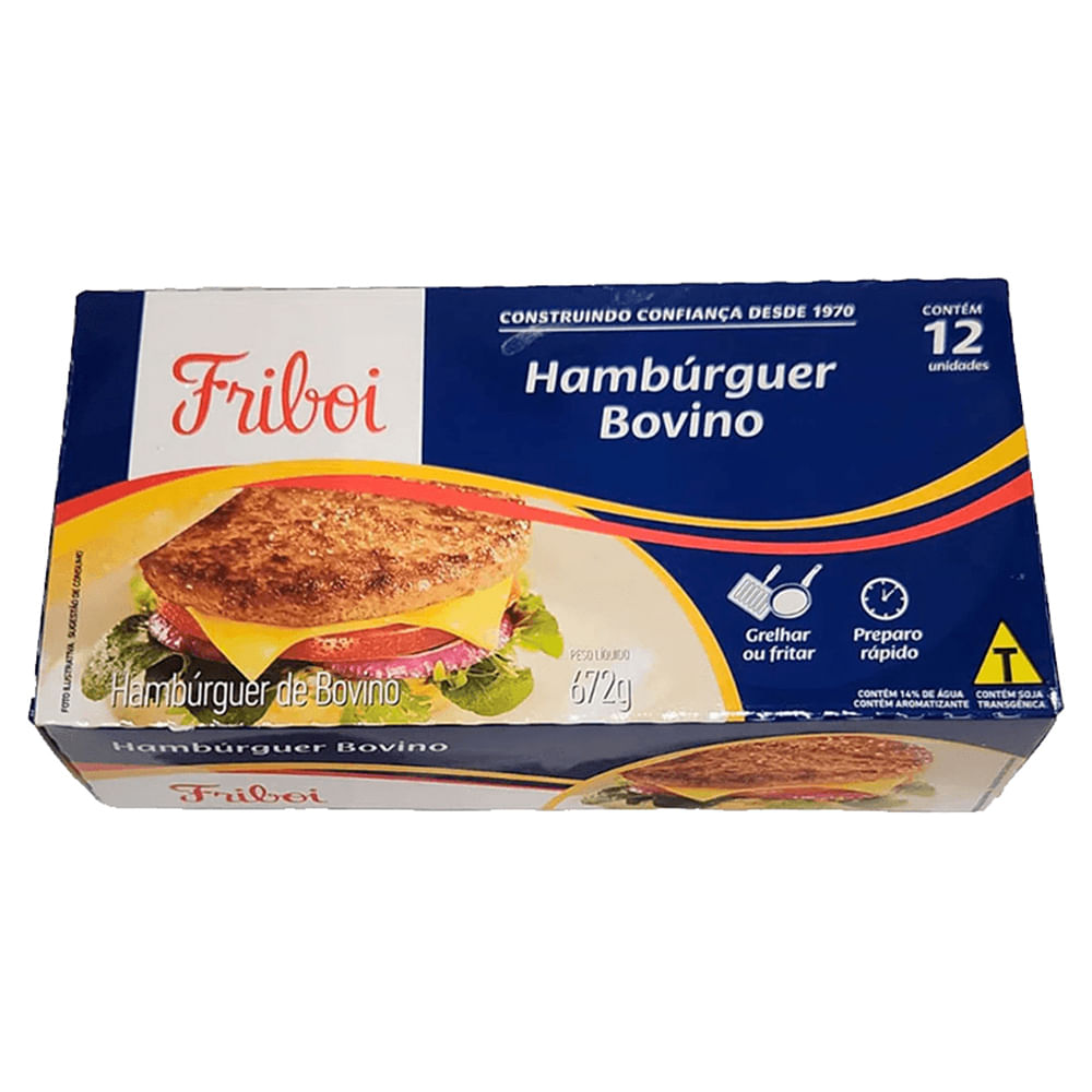 Hambúrguer Bovino Friboi 672g - Supermercado Coop