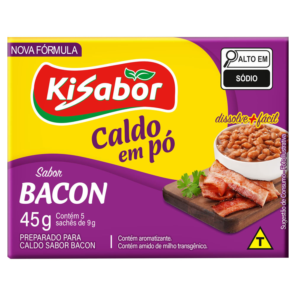 Caldo Kisabor Bacon 45g - Supermercado Coop