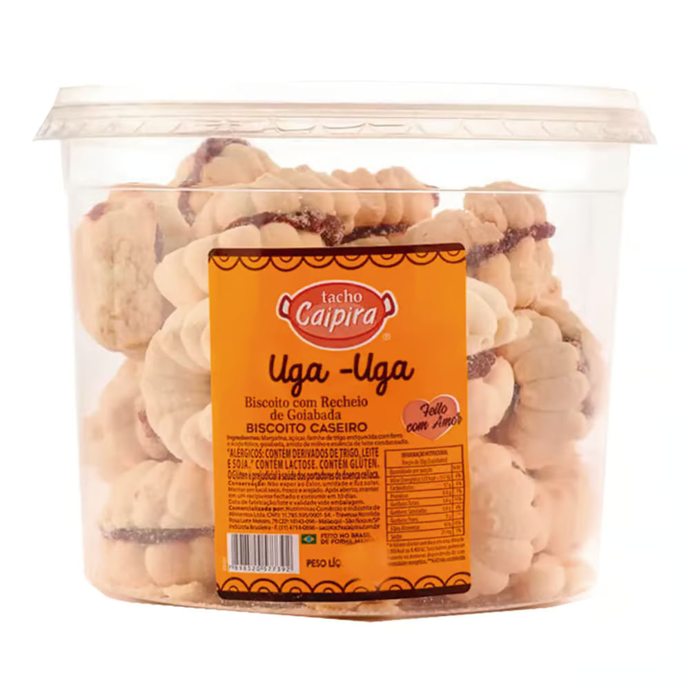 Biscoito Doce Tacho Caipira Uga Uga Pote 250g - Supermercado Coop