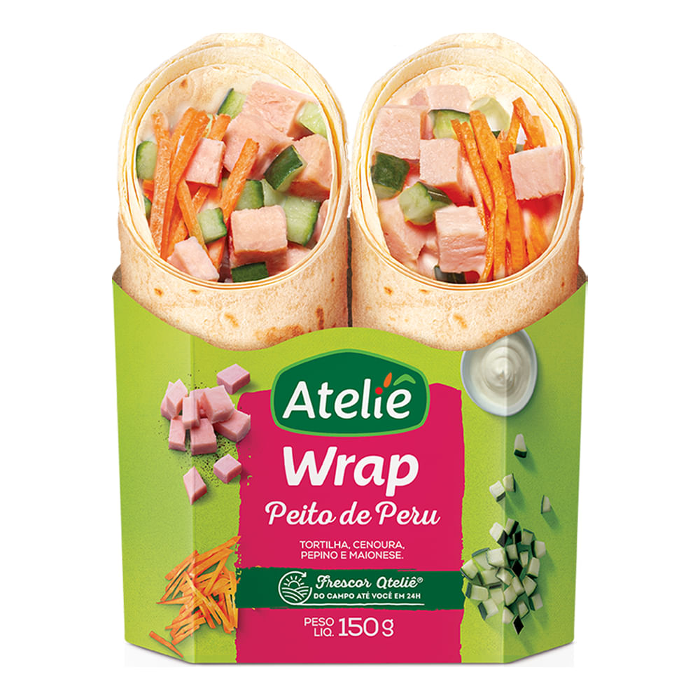 Wrap Peito de Peru Ateliê 150g - Supermercado Coop