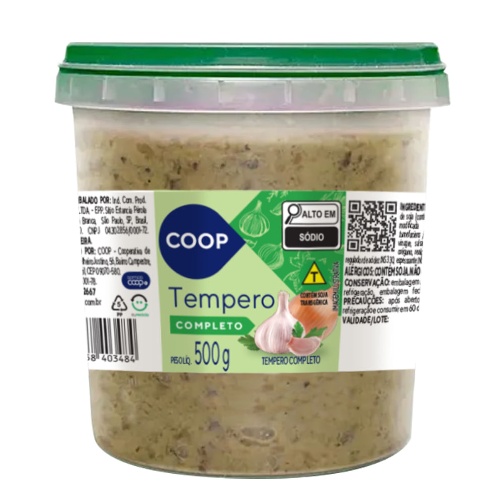 Tempero Completo Coop 500g - Supermercado Coop