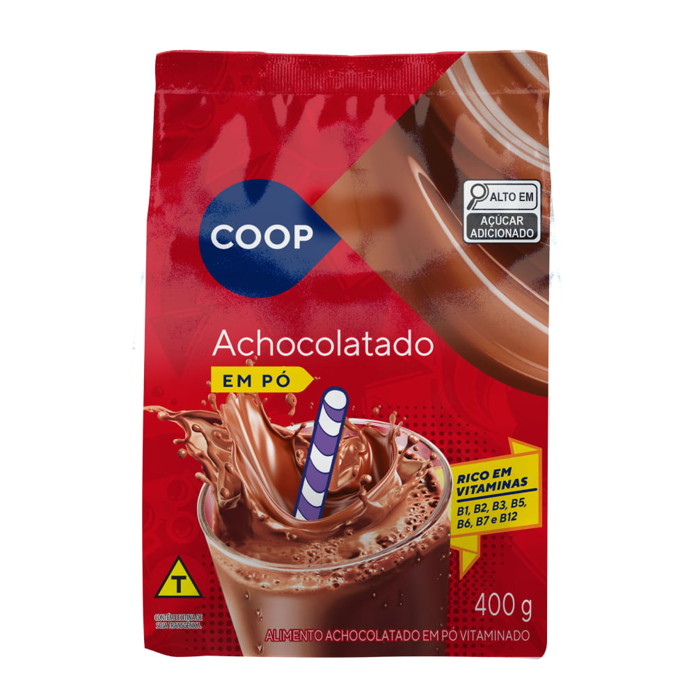 Achocolatado em Pó Coop Sachê 400g - Supermercado Coop