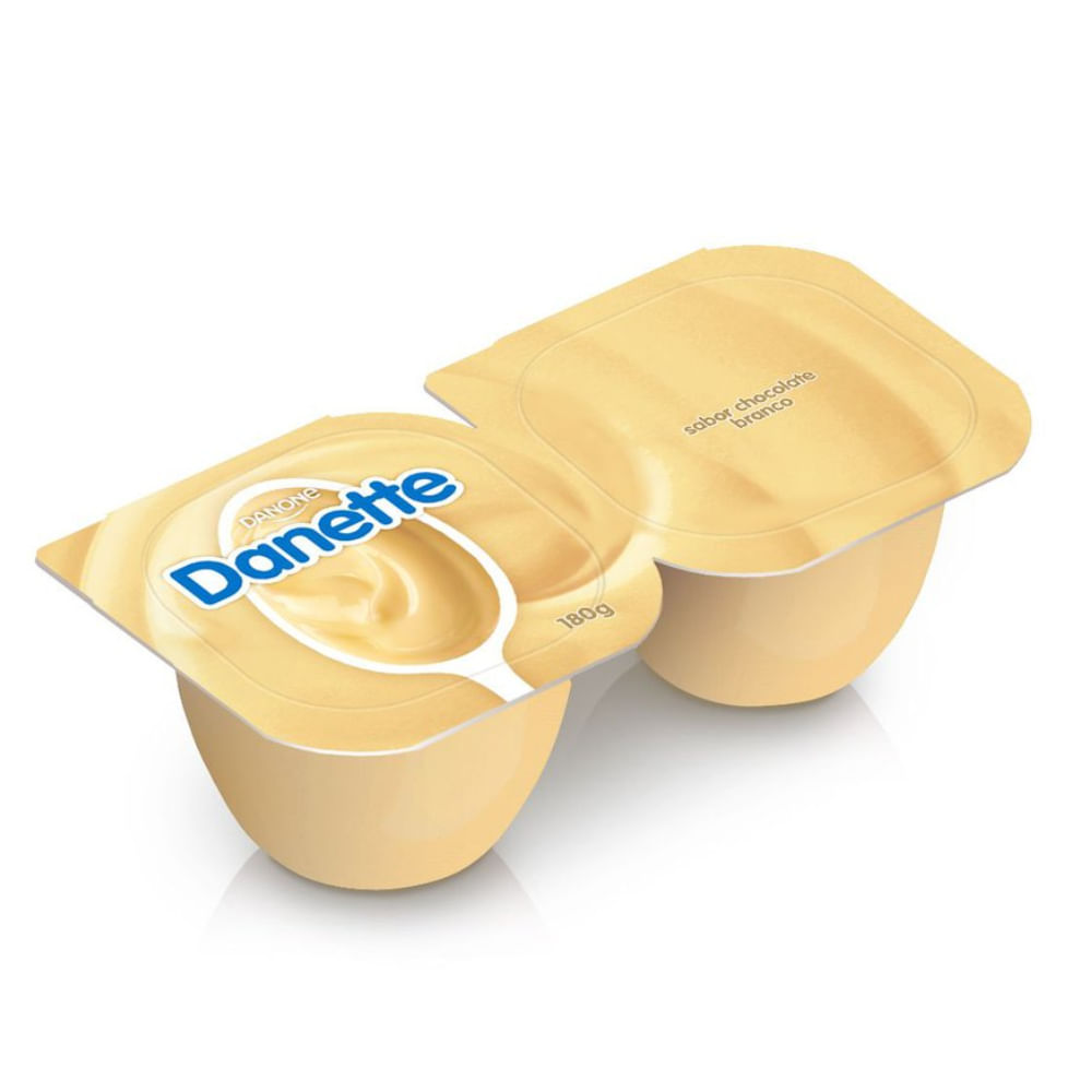 Sobremesa Danone Chocolate Branco Danette 180g - Supermercado Coop
