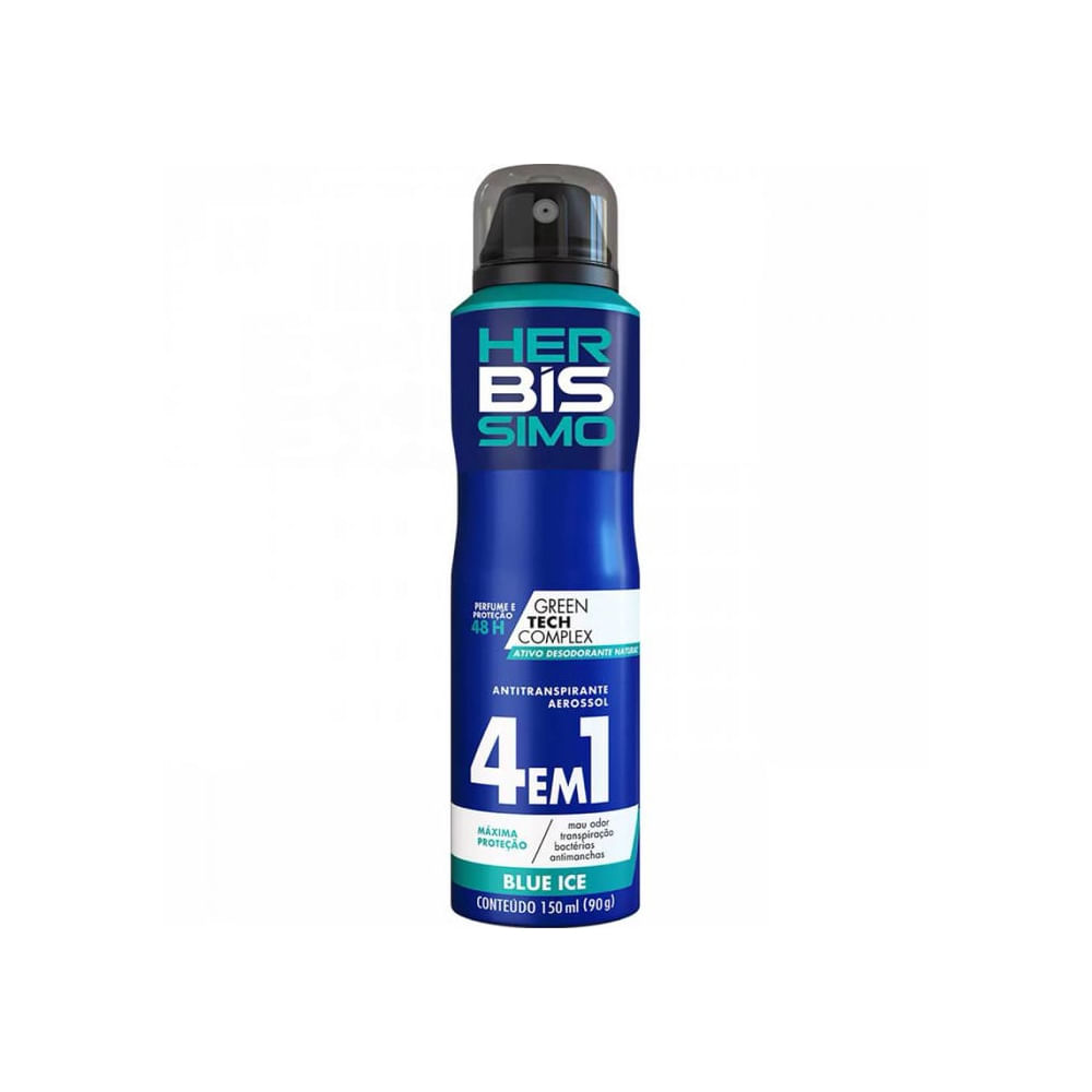 Desodorante Aerosol Blue Ice 4 Em 1 Herbíssimo 150Ml - Supermercado Coop