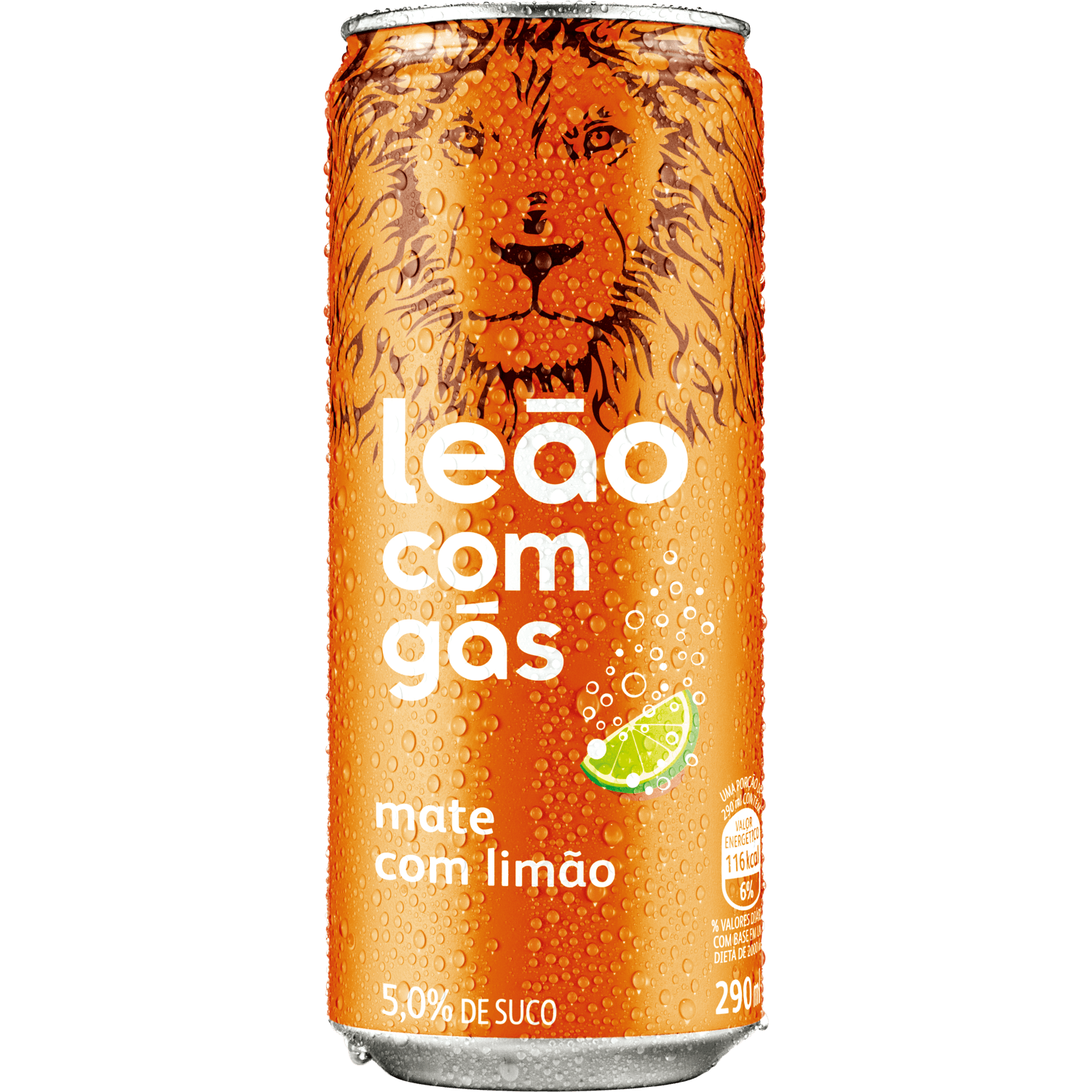 Bebida Gaseificada Leão Sabor Mate com Limão 290ml - Supermercado Coop