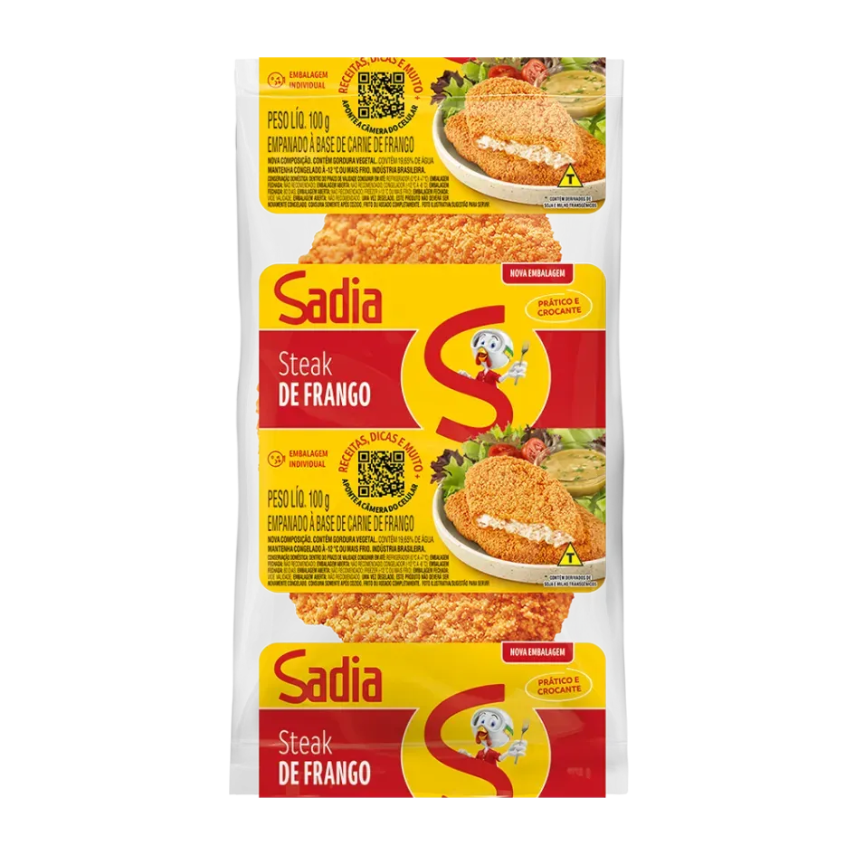 Steak de Frango Sadia 100g - Supermercado Coop
